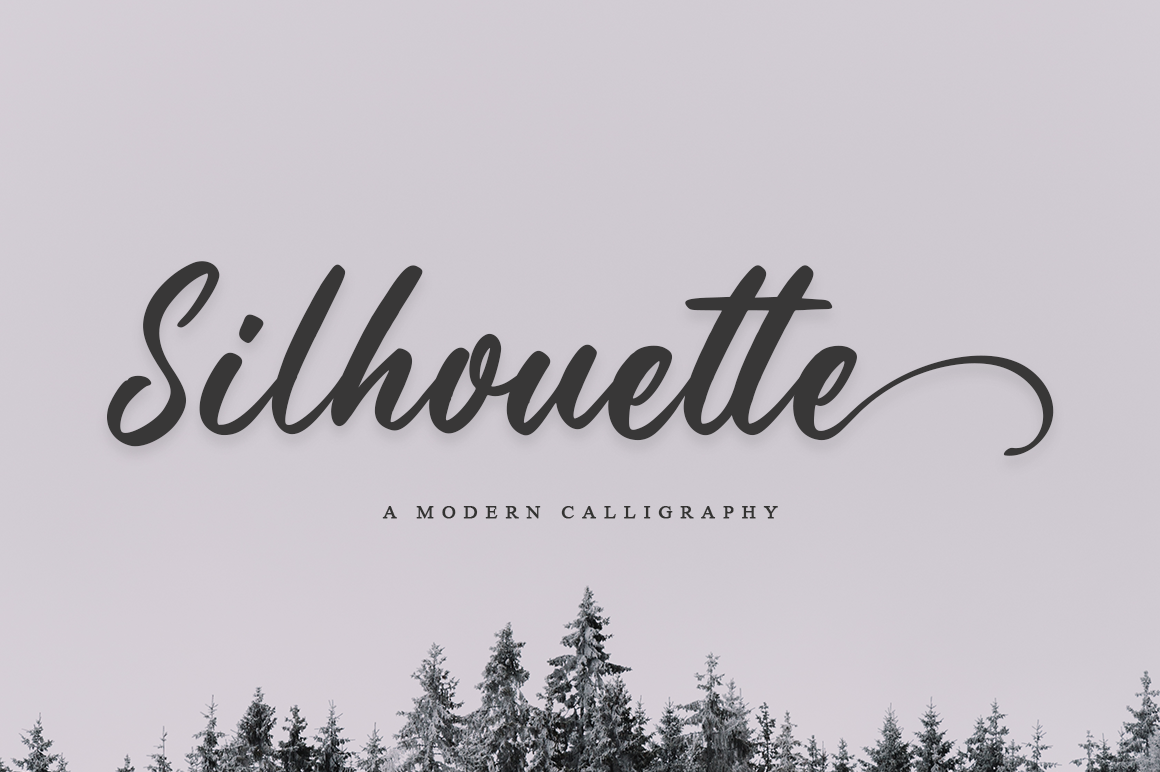 Silhouette Font by Nissa Studio